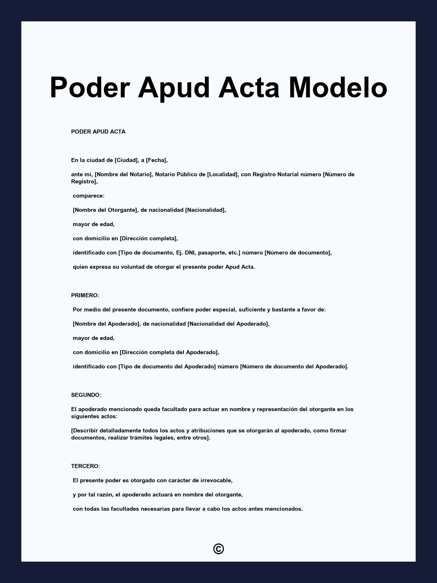 Modelo De Documento Notarial